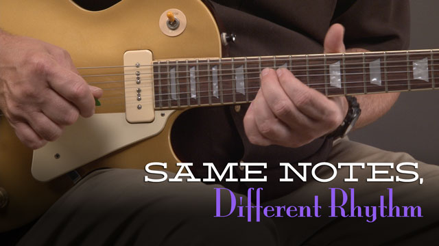 Same Notes, Different Rhythm - Guitar Compass